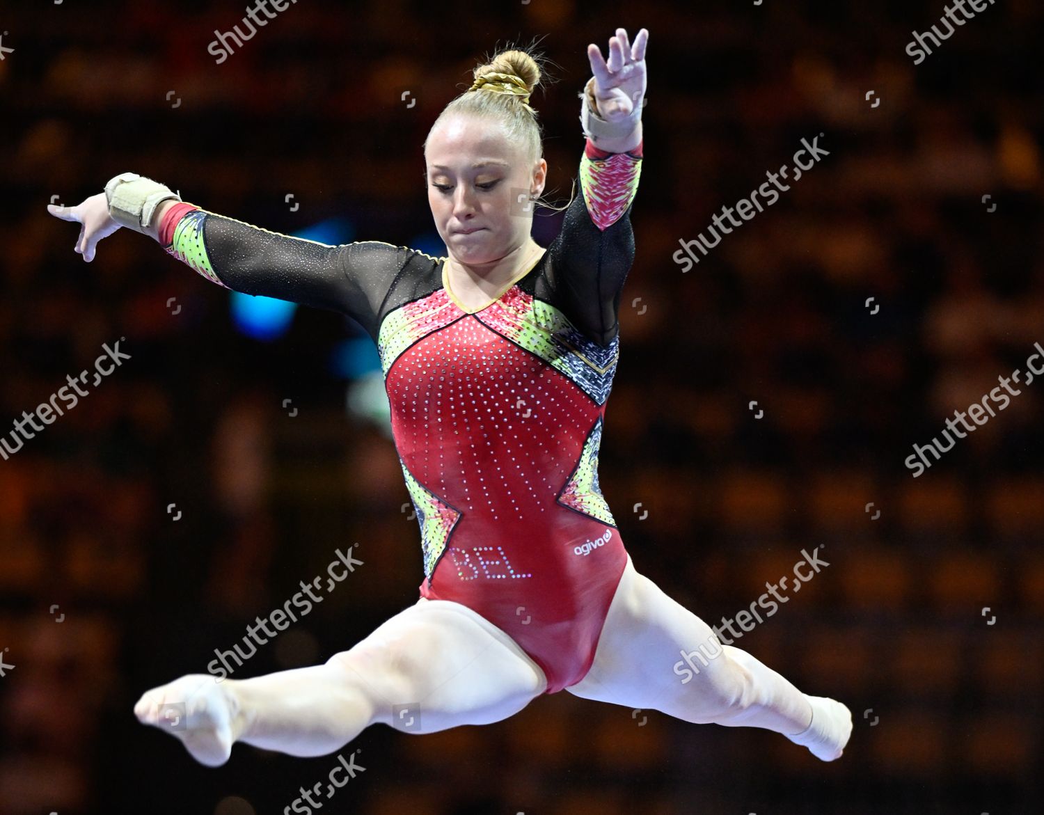 Belgian Gymnast Lisa Vaelen Pictured Action Editorial Stock Photo ...