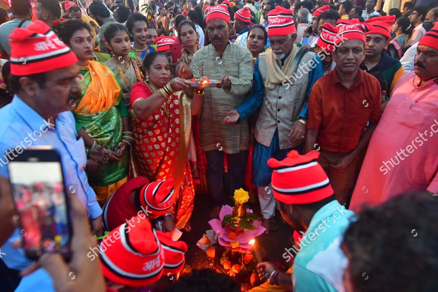 Members Fishing Koli Community Celebrate Narali Editorial Stock Photo ...