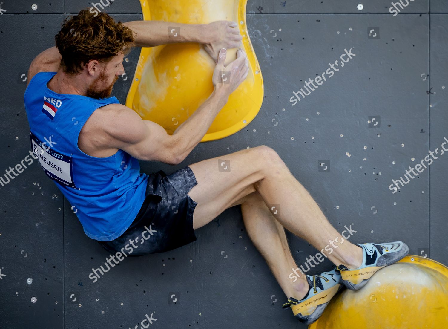 Tim Reuser Action During Bouldering Part Editorial Stock Photo - Stock ...