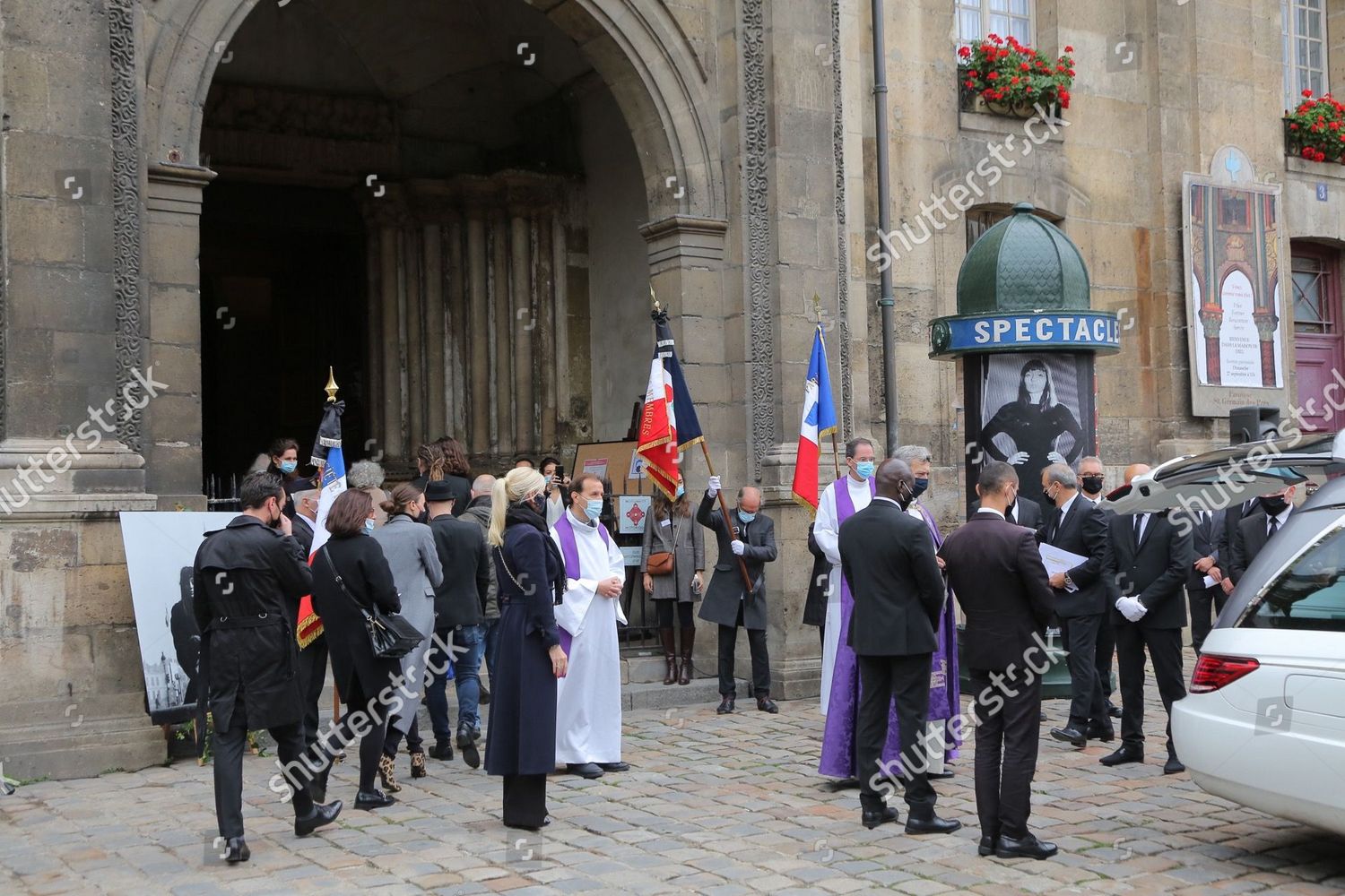 Coffin Funeral Ceremony French Actor Singer Editorial Stock Photo ...