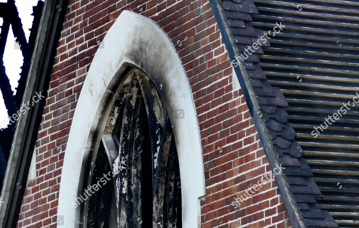 Charred Remains Burnt Out Church All Editorial Stock Photo - Stock ...