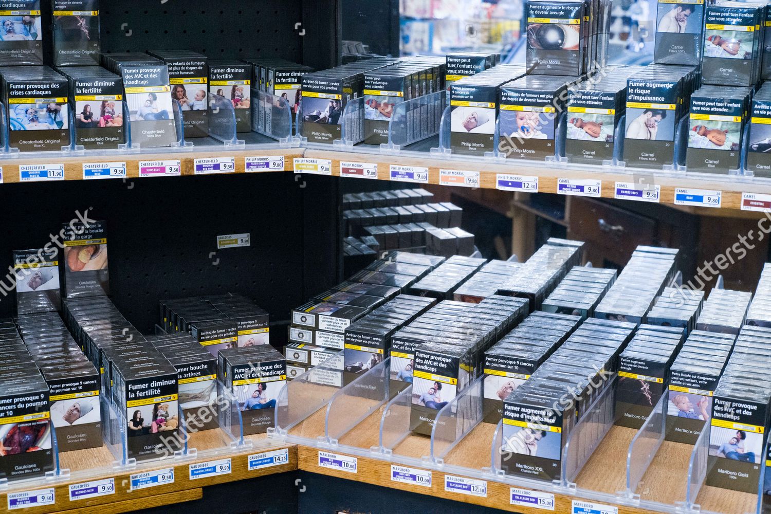Display Cigarettes Before Price Increase Illustrations Editorial Stock ...