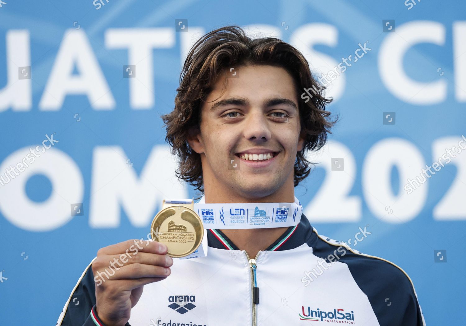 Thomas Ceccon Italy Pose His Gold Editorial Stock Photo - Stock Image ...