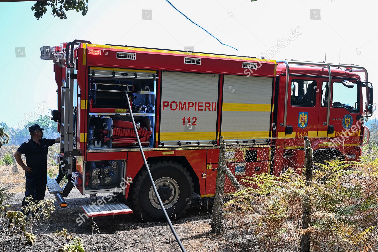 Romanian Firefighters Action They Participate Forest Editorial Stock ...