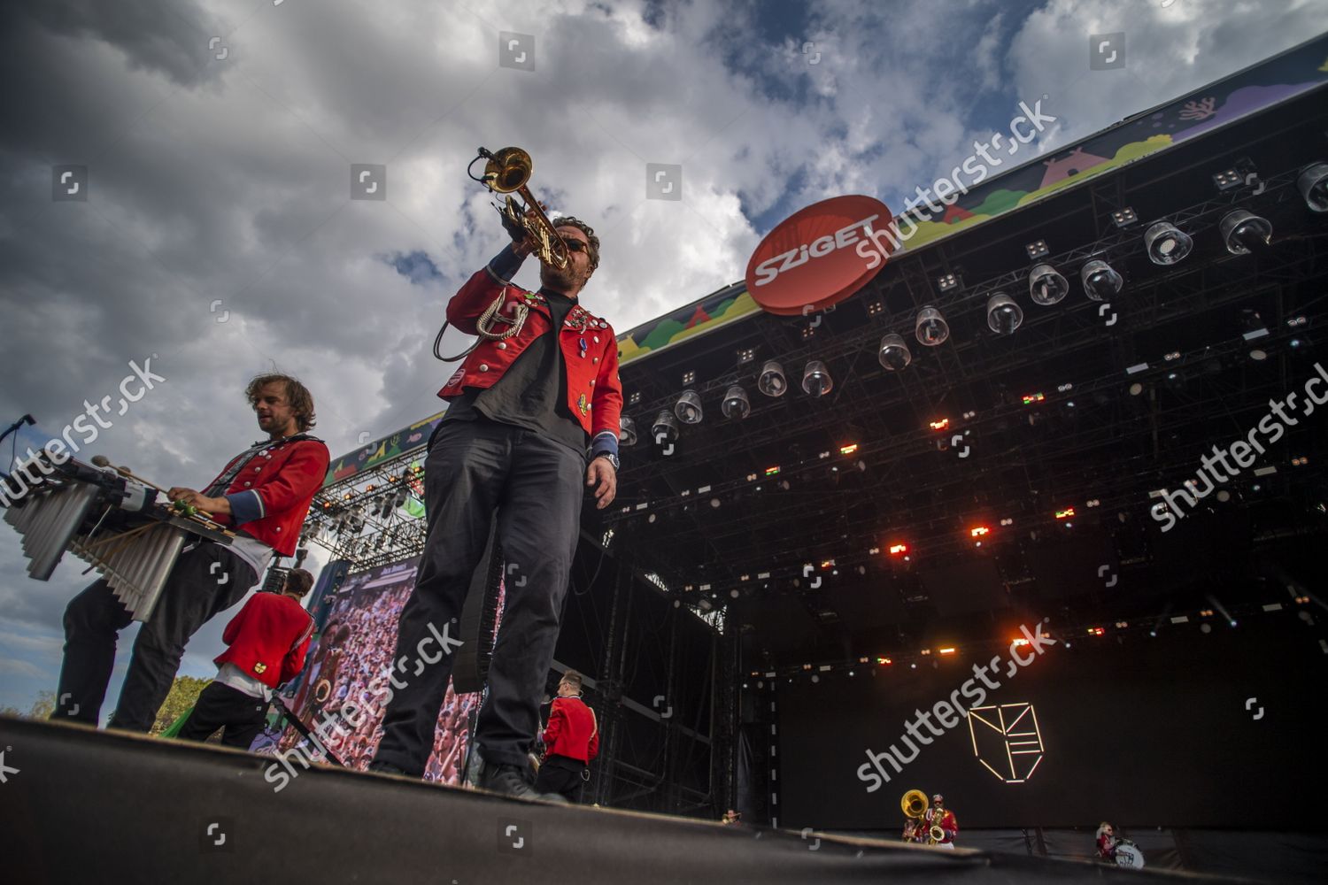 Techno Marching Band Meute Perform During Editorial Stock Photo - Stock ...