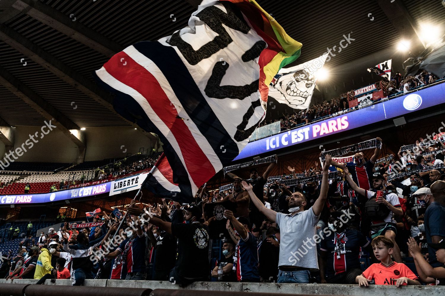 Paris Saintgermain Psg Supporters Cheer Their Editorial Stock Photo ...