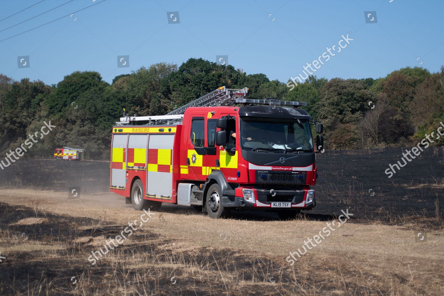 Firefighters Buckinghamshire Fire Rescue Service Were Editorial Stock ...