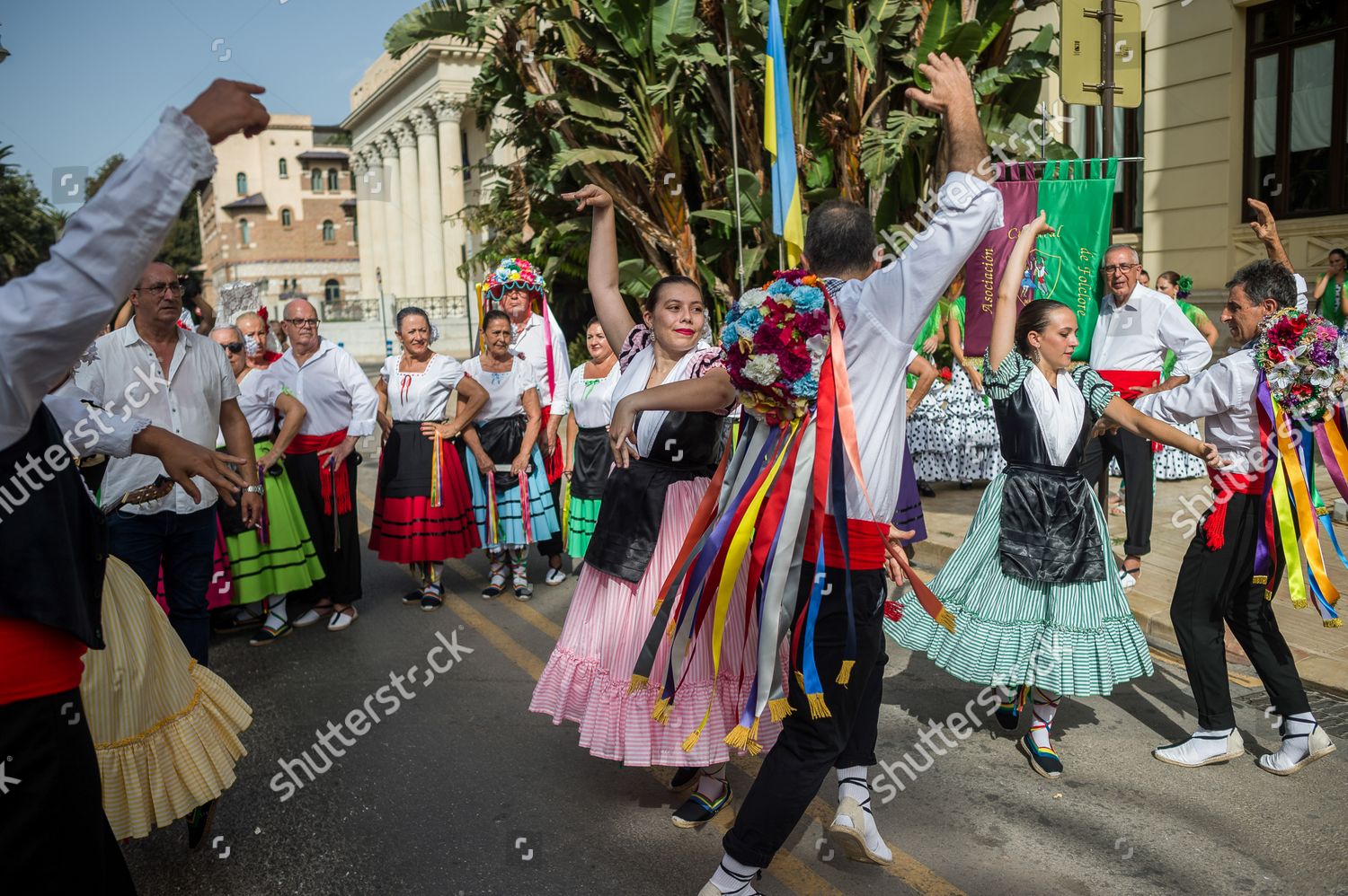 Women Men Wearing Flamenco Traditional Clothes Editorial Stock Photo ...