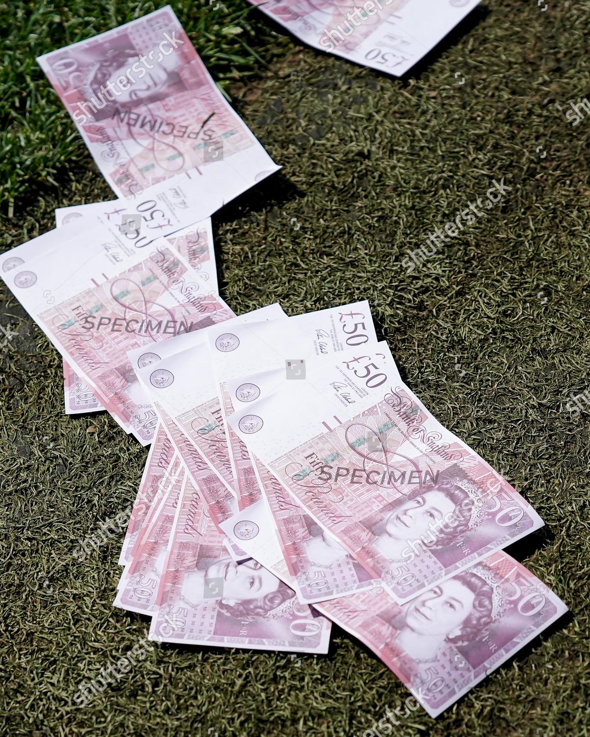 Fake Money Thrown Onto Pitch By Editorial Stock Photo - Stock Image ...