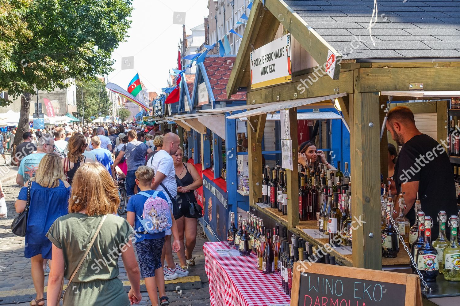 People Looking Goods On On Stalls Editorial Stock Photo - Stock Image ...