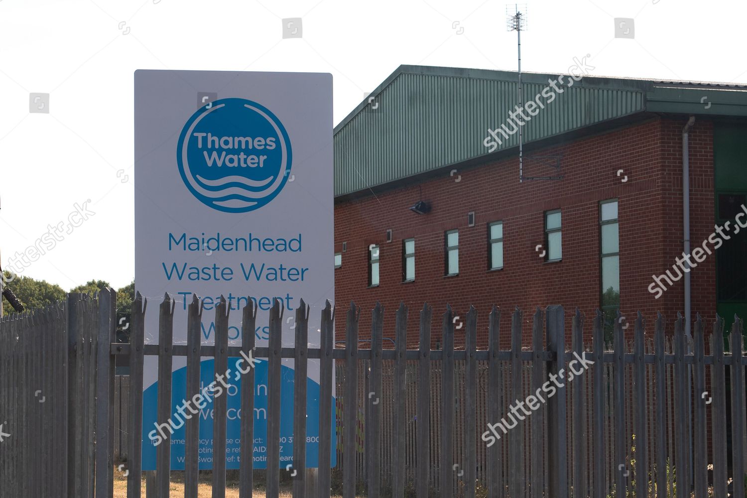 Thames Water Waste Water Treatment Works Editorial Stock Photo - Stock ...