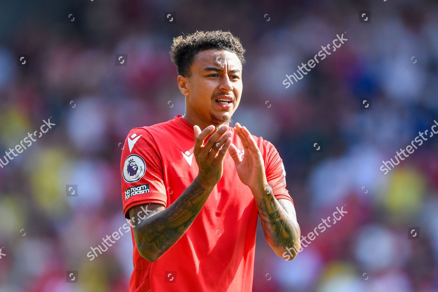 Jesse Lingard Nottingham Forest Celebrates Victory Editorial Stock ...