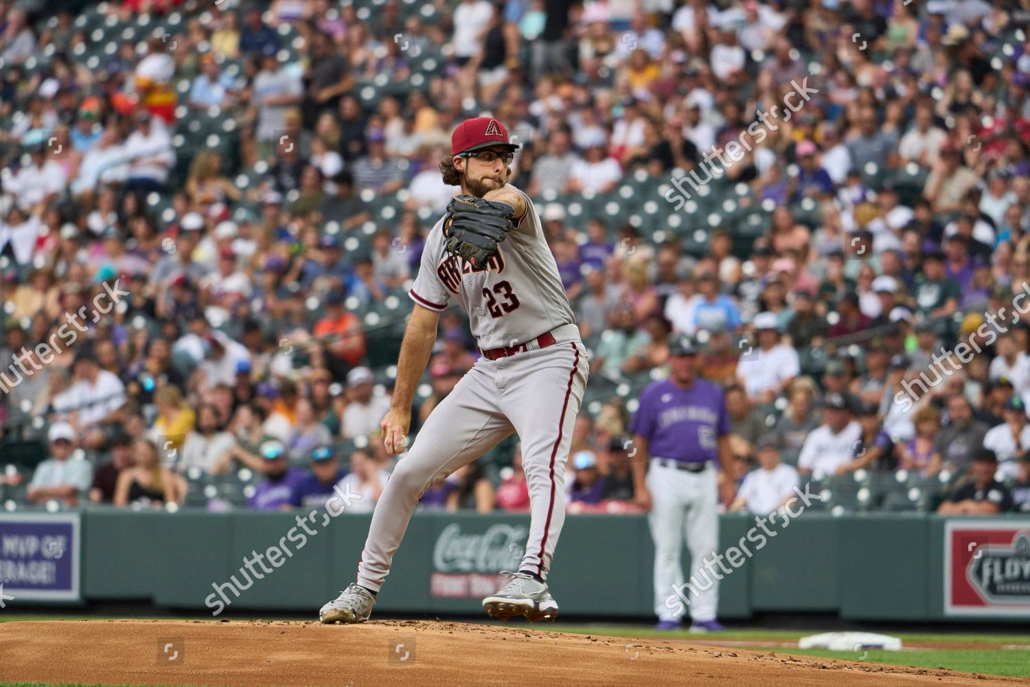 Arizona Pitcher Zac Gallen 23 Throws Editorial Stock Photo - Stock ...