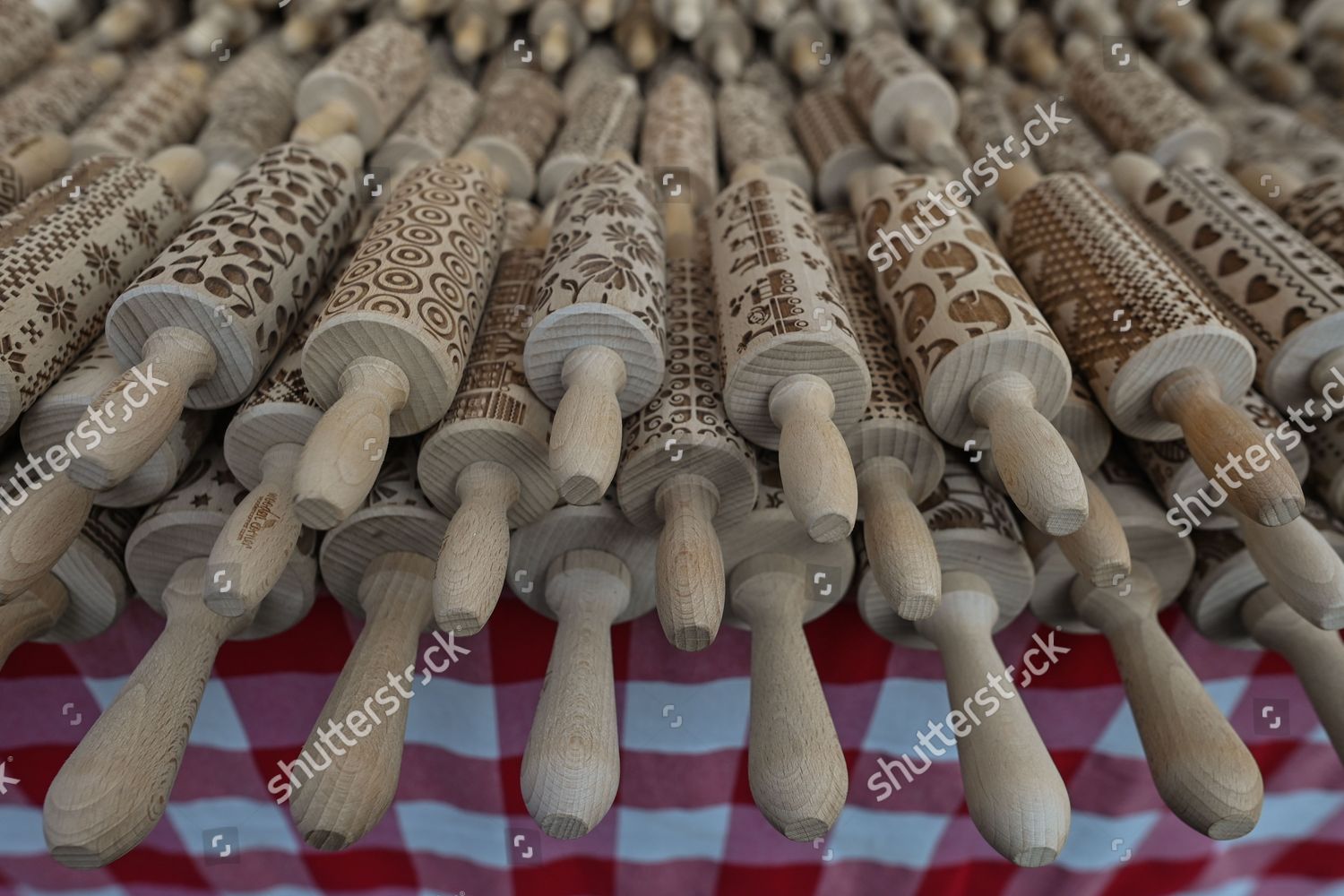 Stand Original Polish Rolling Pins Seen Editorial Stock Photo - Stock ...