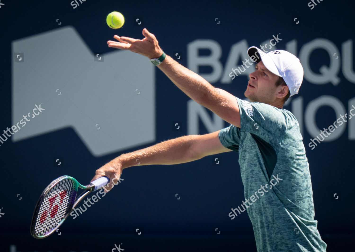 Hubert Hurkacz Poland Hits Shot During Editorial Stock Photo - Stock Image | Shutterstock