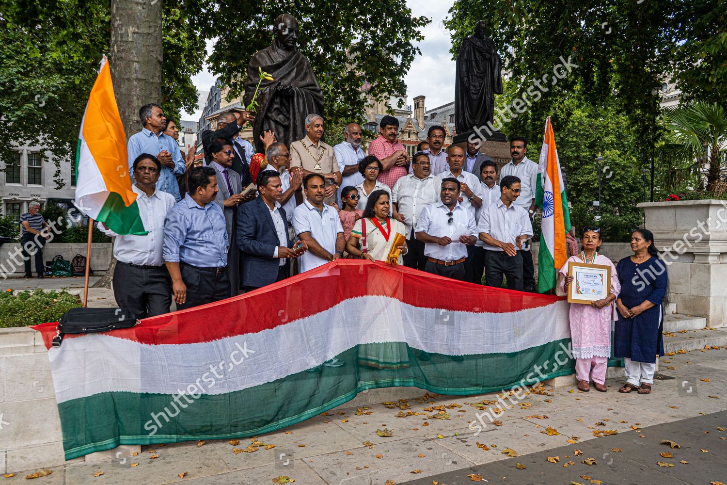 Members British Indian Community Stand Front Editorial Stock Photo ...