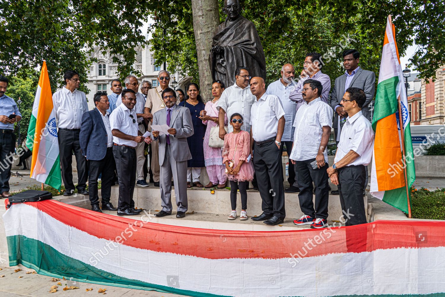 Members British Indian Community Stand Front Editorial Stock Photo ...