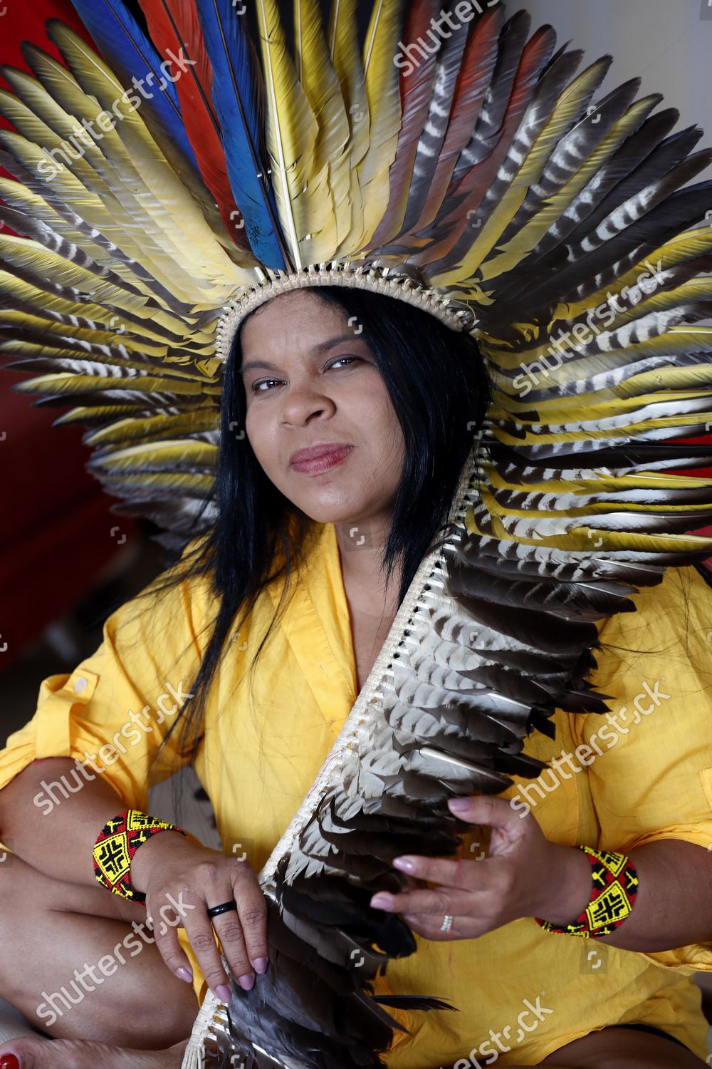 Indigenous Leader Sonia Guajajara During Interview Editorial Stock ...
