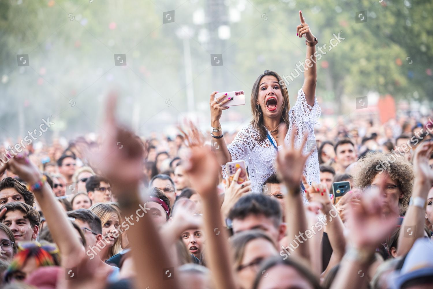 Fans Enjoy Concert Hungarian Rock Band Editorial Stock Photo - Stock ...