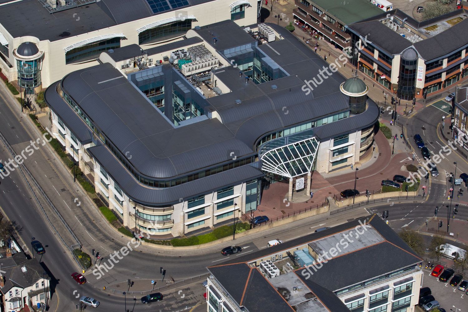 Aerial View 3 Mobile Network Offices Editorial Stock Photo - Stock ...