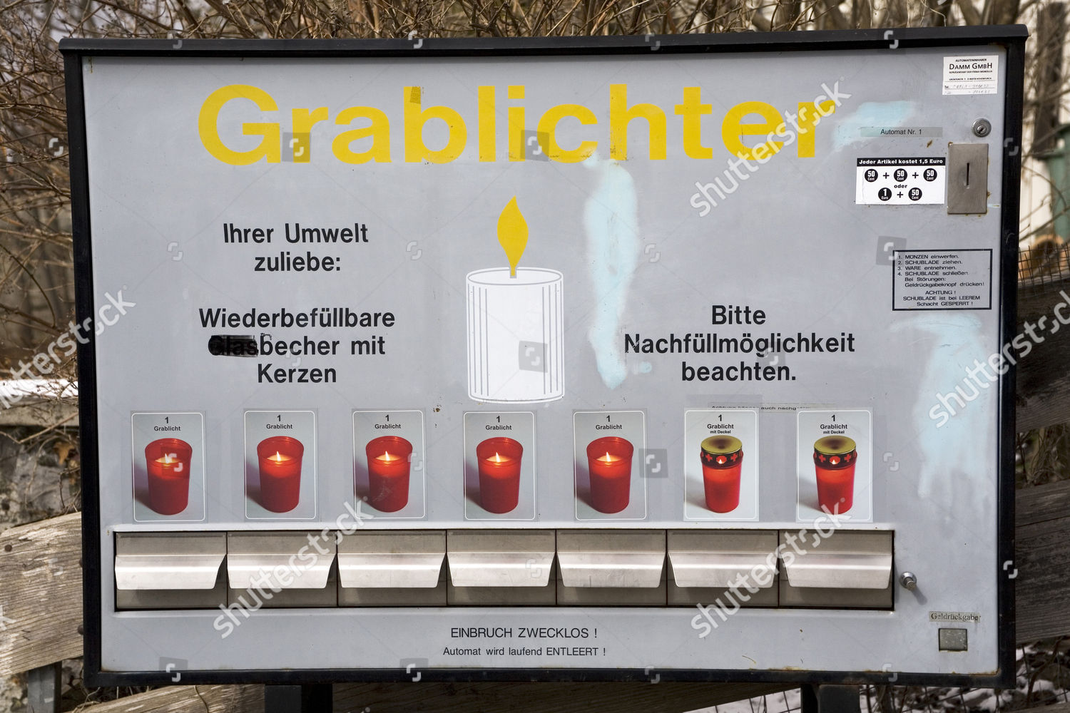 Vending Machine Dispenses Candles Providing Light Editorial Stock Photo ...