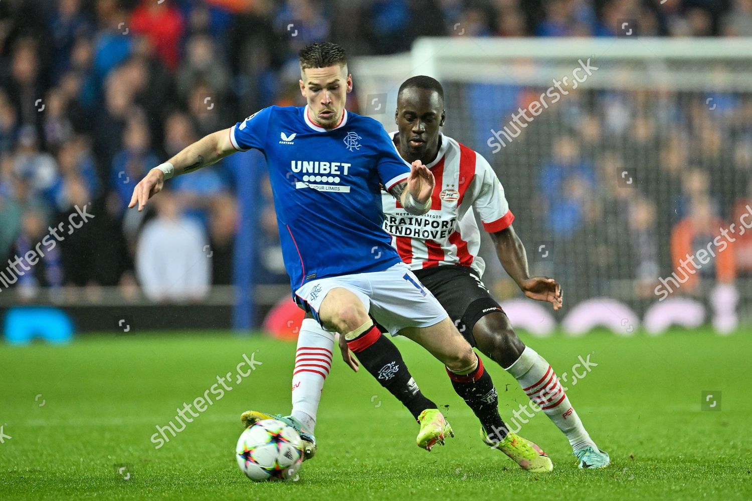 Rangers Ryan Kent Shields Ball Psv Editorial Stock Photo - Stock Image ...