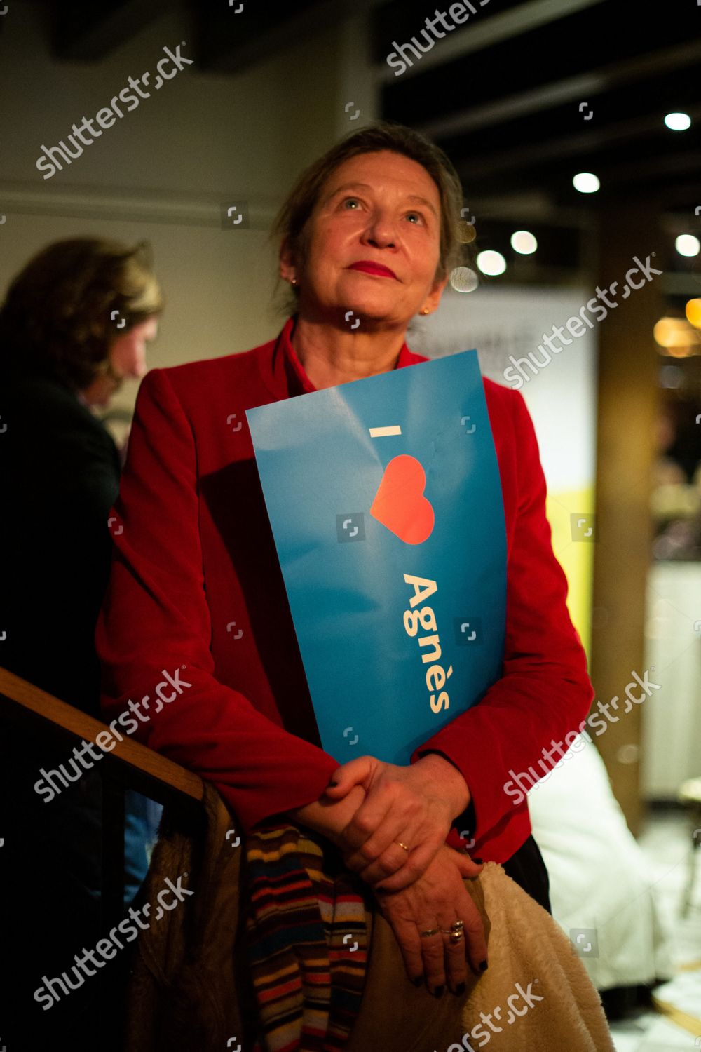 People Hold Sign Love Agnes She Editorial Stock Photo - Stock Image ...