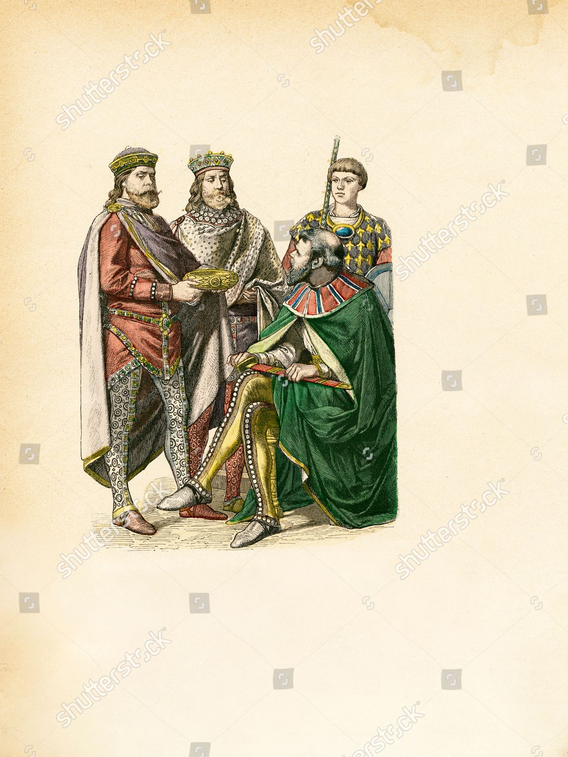 Noblemen Byzantine Empire Early 6th Century Editorial Stock Photo ...