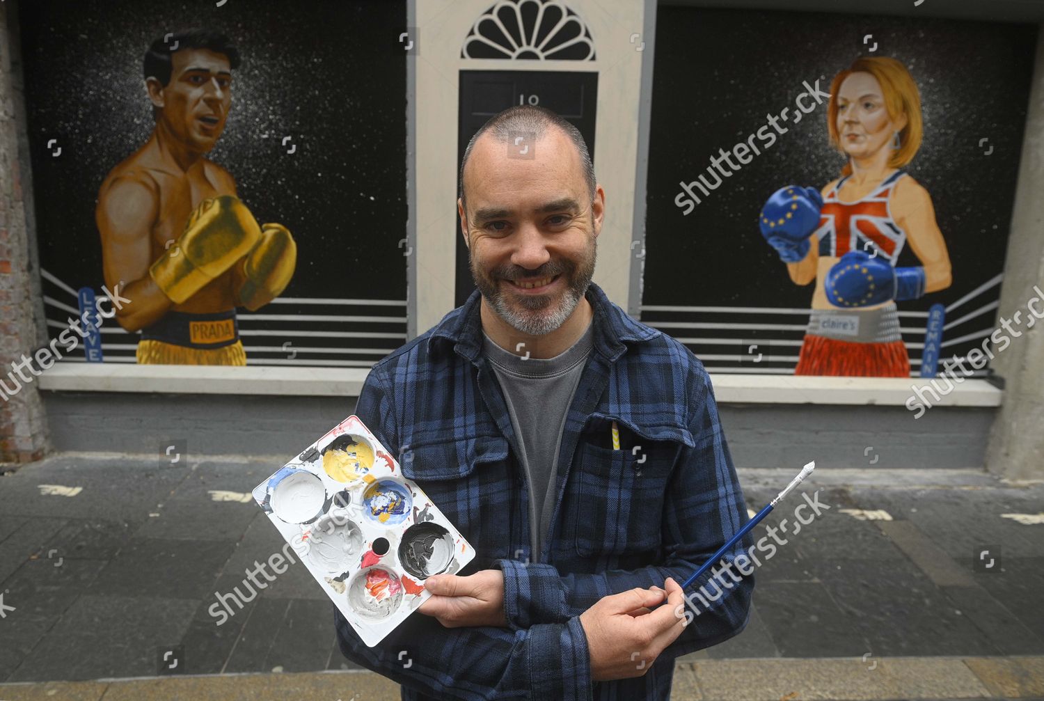 Belfast Artist Ciaran Gallagher Poses His Editorial Stock Photo - Stock ...