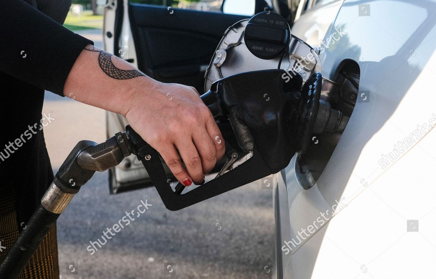Customer Pumps Gas Into Their Car Editorial Stock Photo - Stock Image ...