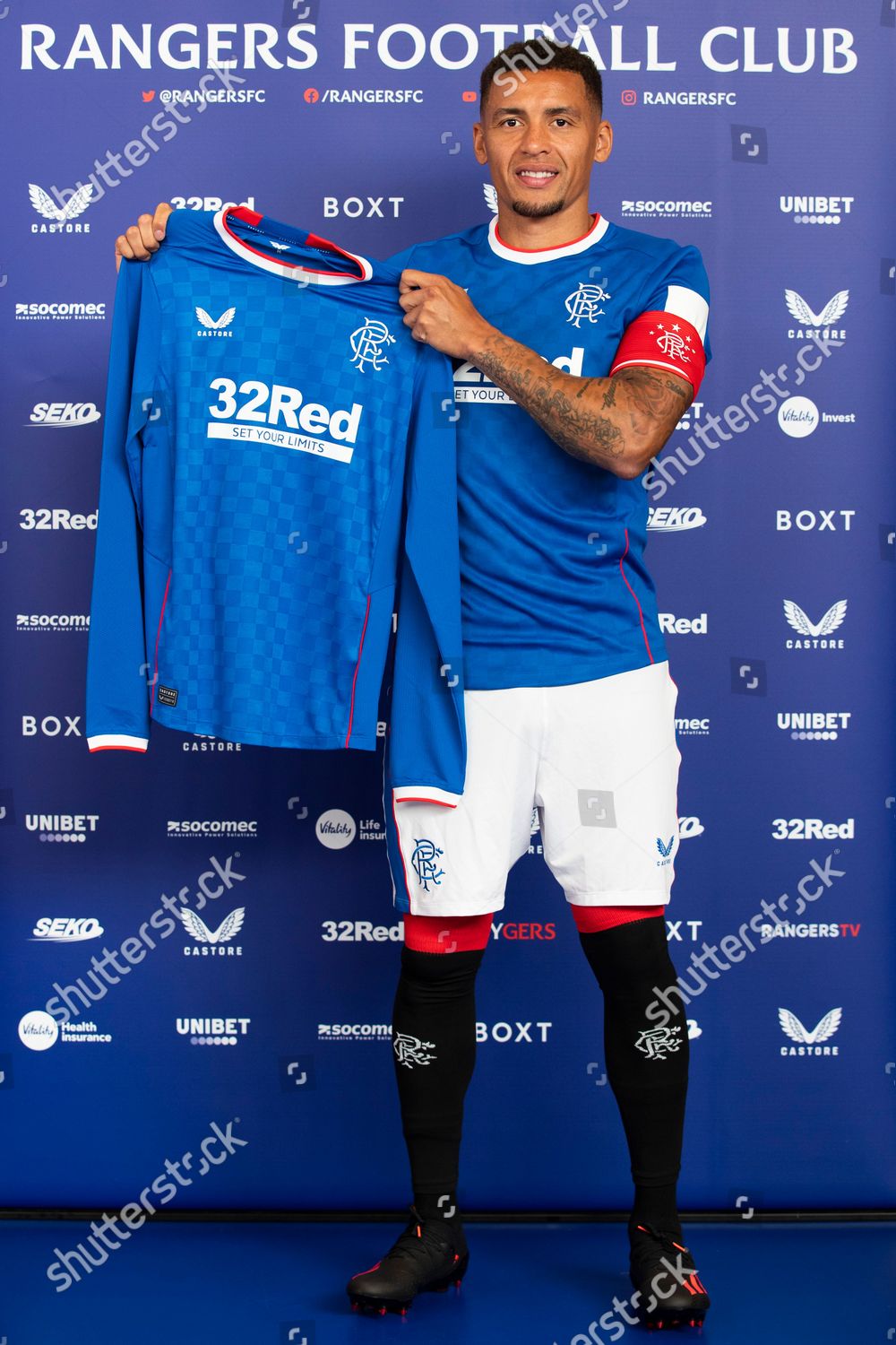 Rangers Captain James Tavernier Has Signed Editorial Stock Photo ...