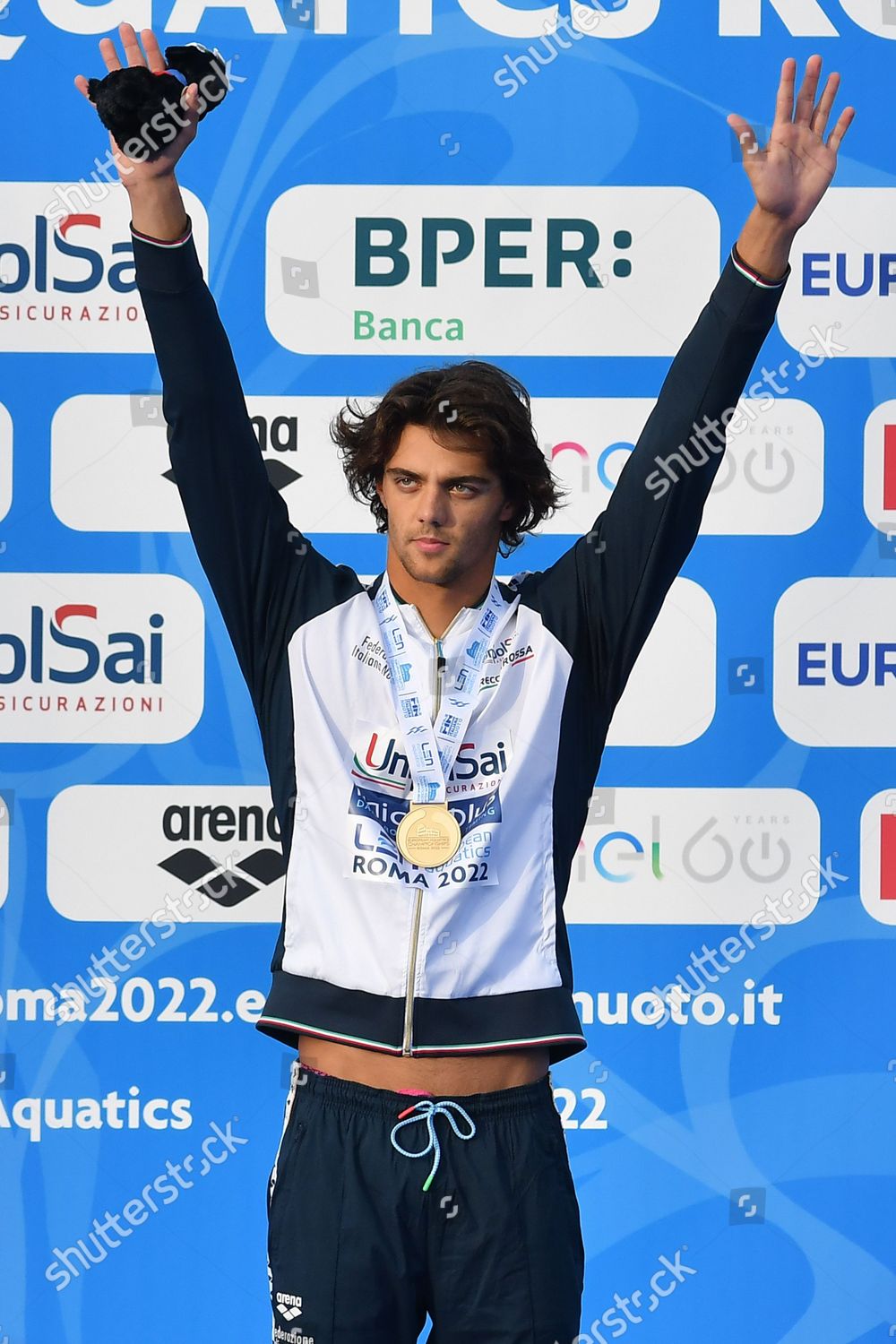 Thomas Ceccon During European Swimming Championships Editorial Stock ...