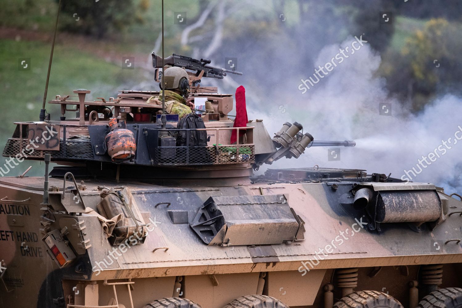 Crew Member Fires 50 Caliber Machine Editorial Stock Photo - Stock ...