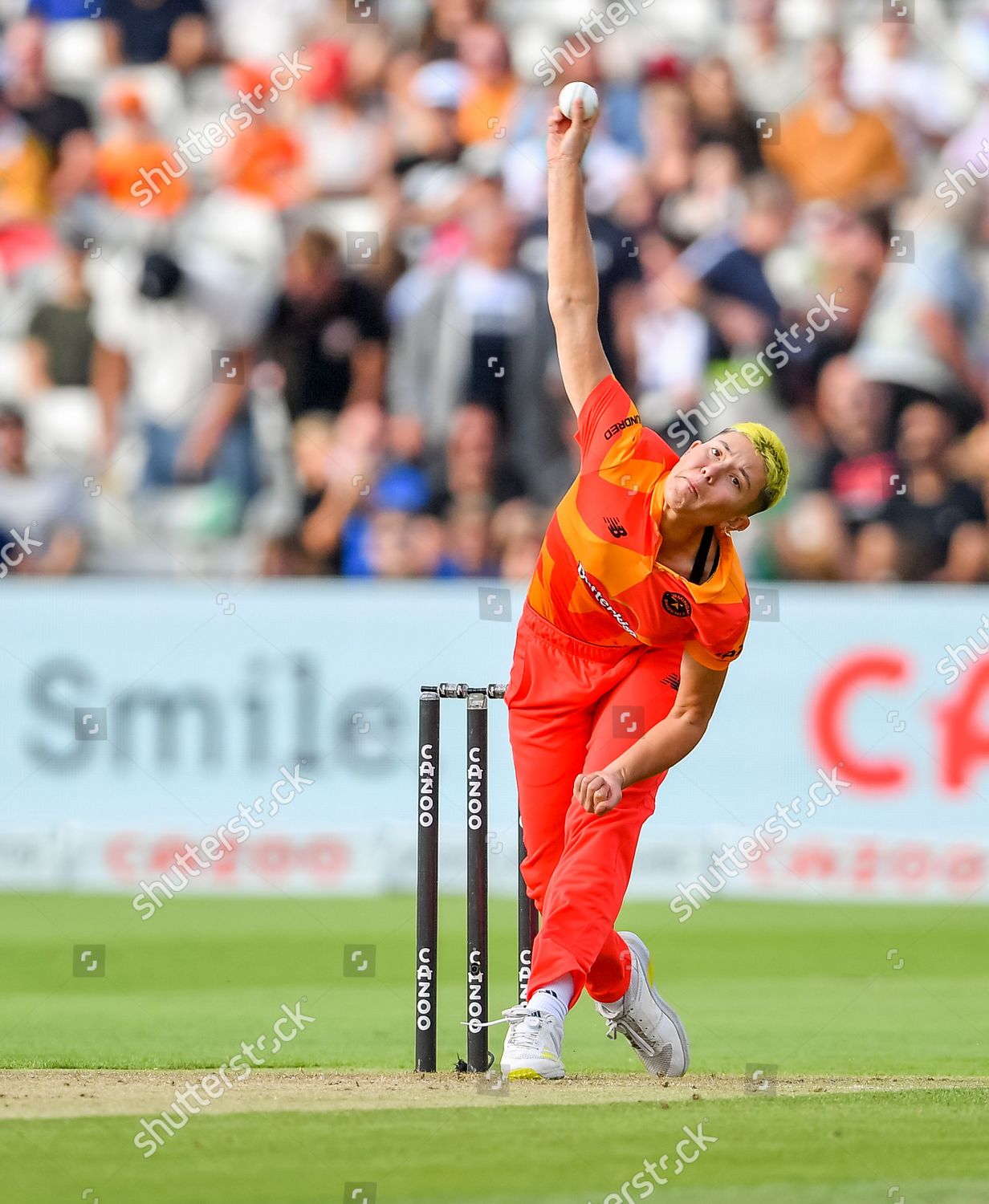 Issy Wong Bowling Birmingham Phoenix Hundred Editorial Stock Photo ...