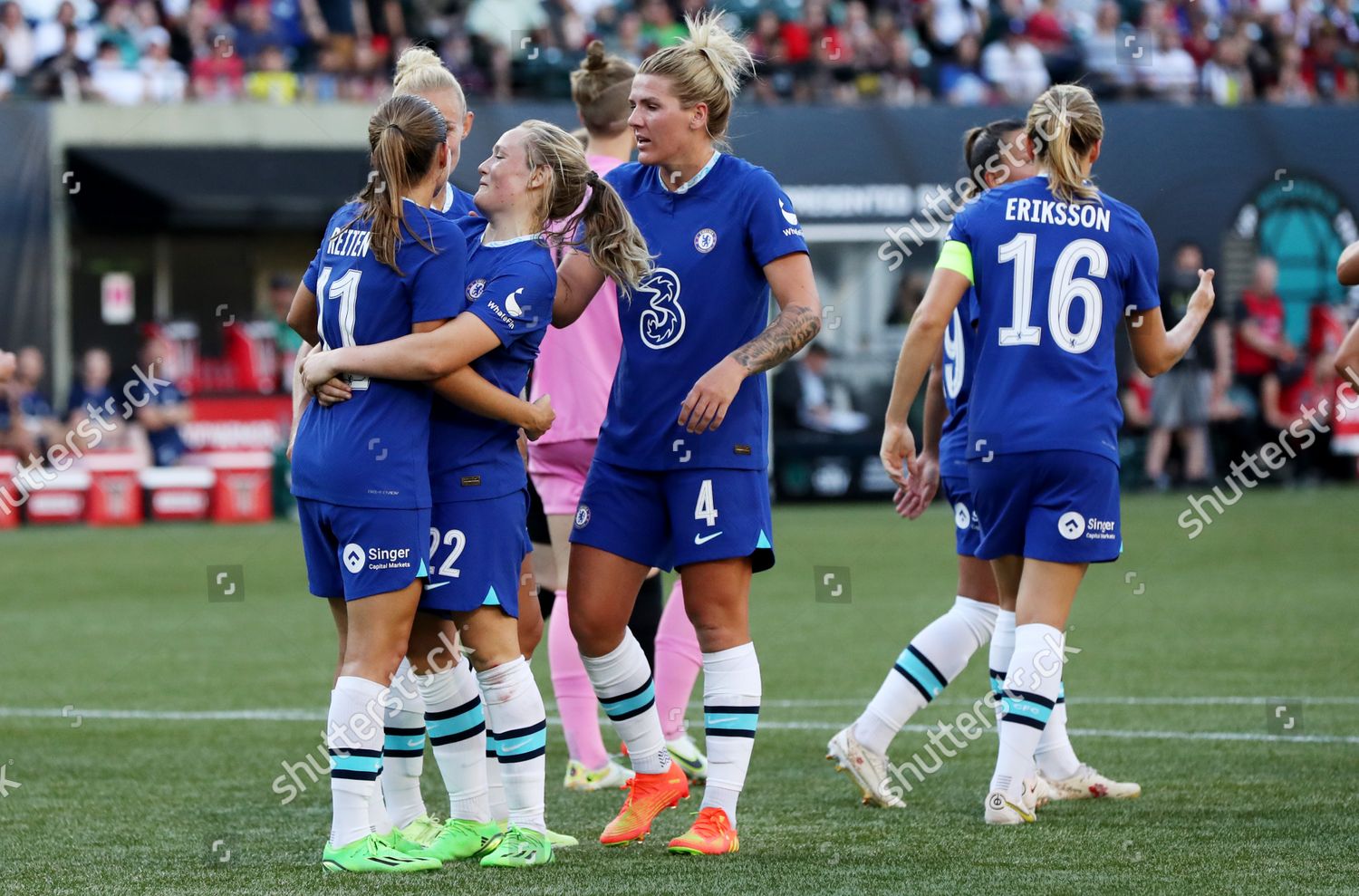 Guro Reiten Chelsea Celebrates Scoring Opening Editorial Stock Photo ...