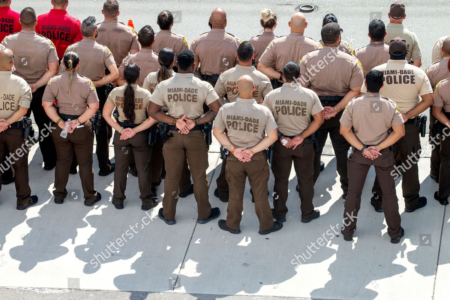 Miamidade Police Officers Attend Ceremony Detective Editorial Stock ...