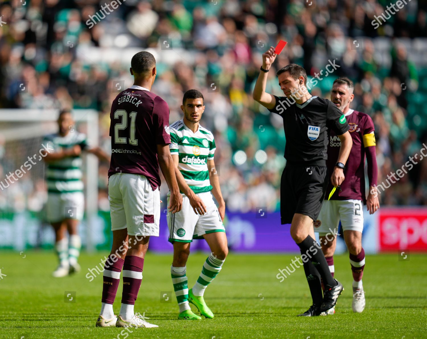 Referee Kevin Clancy Shows Second Yellow Editorial Stock Photo - Stock ...