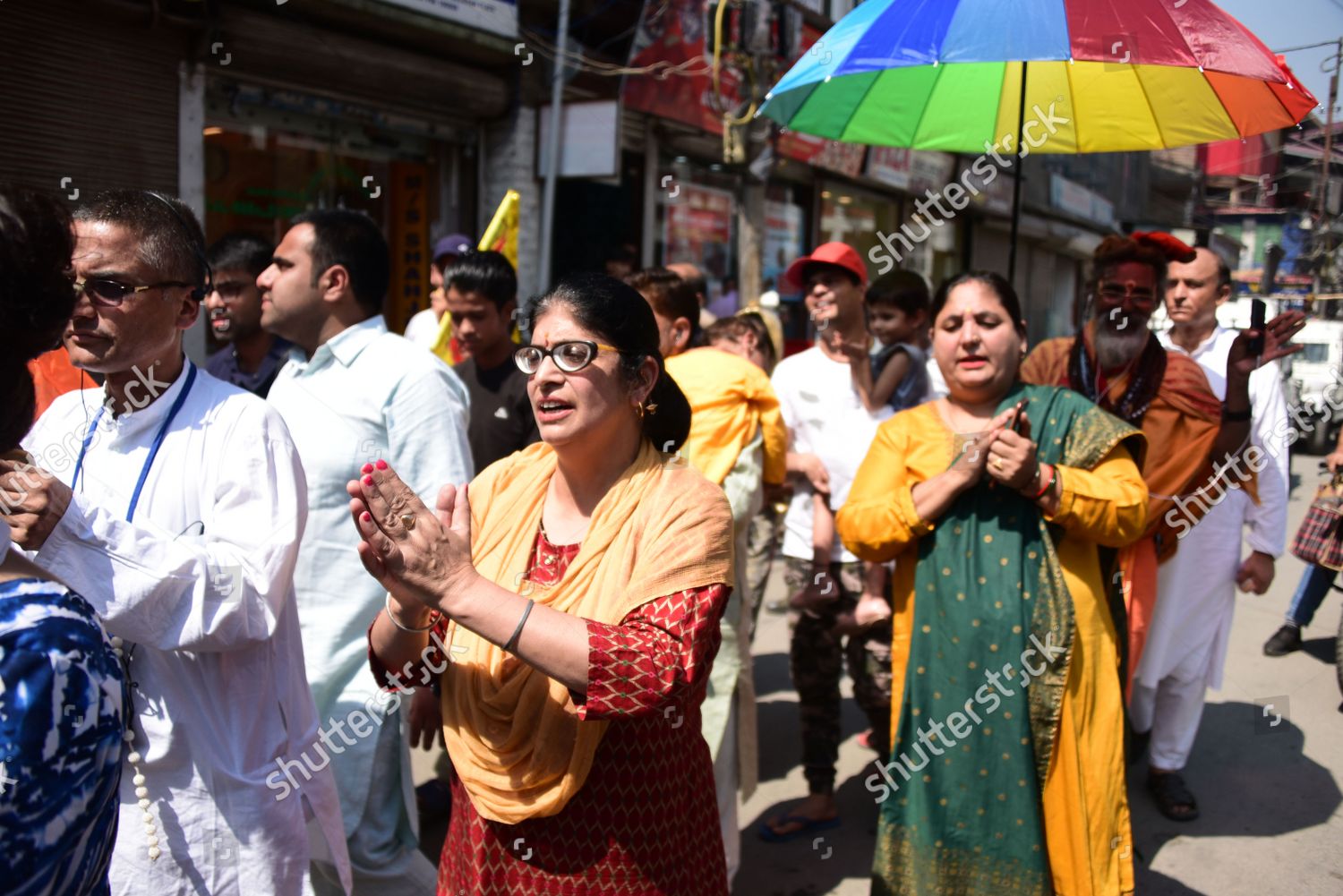 People Kashmiri Pandit Community Participate Procession Editorial Stock ...