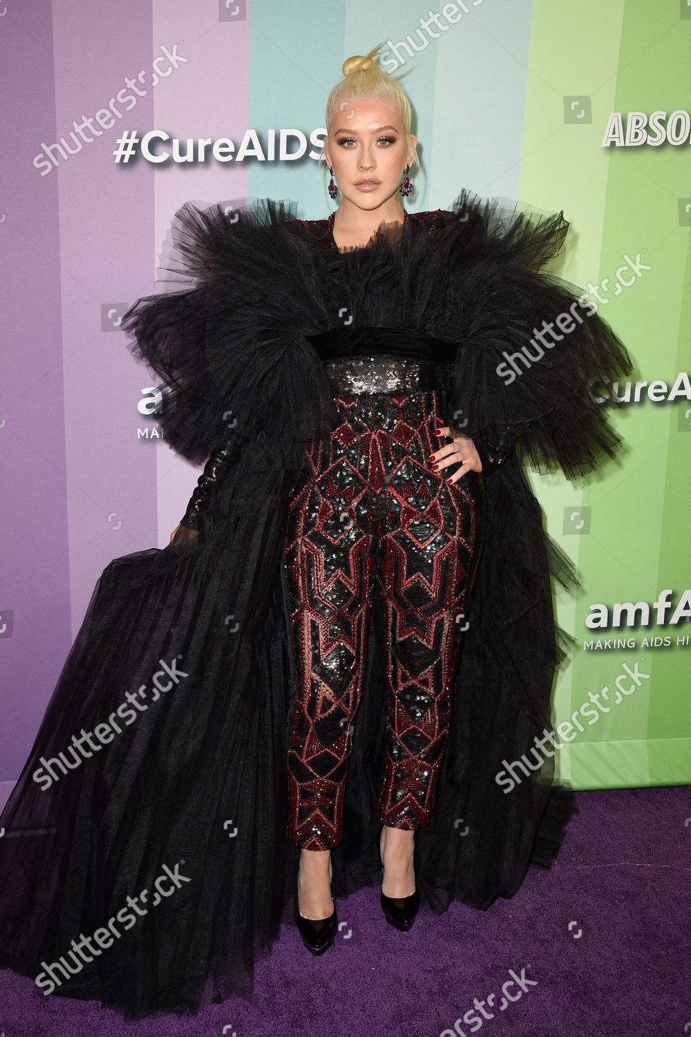 Christina Aguilera Attends 2019 Amfar Gala Editorial Stock Photo ...