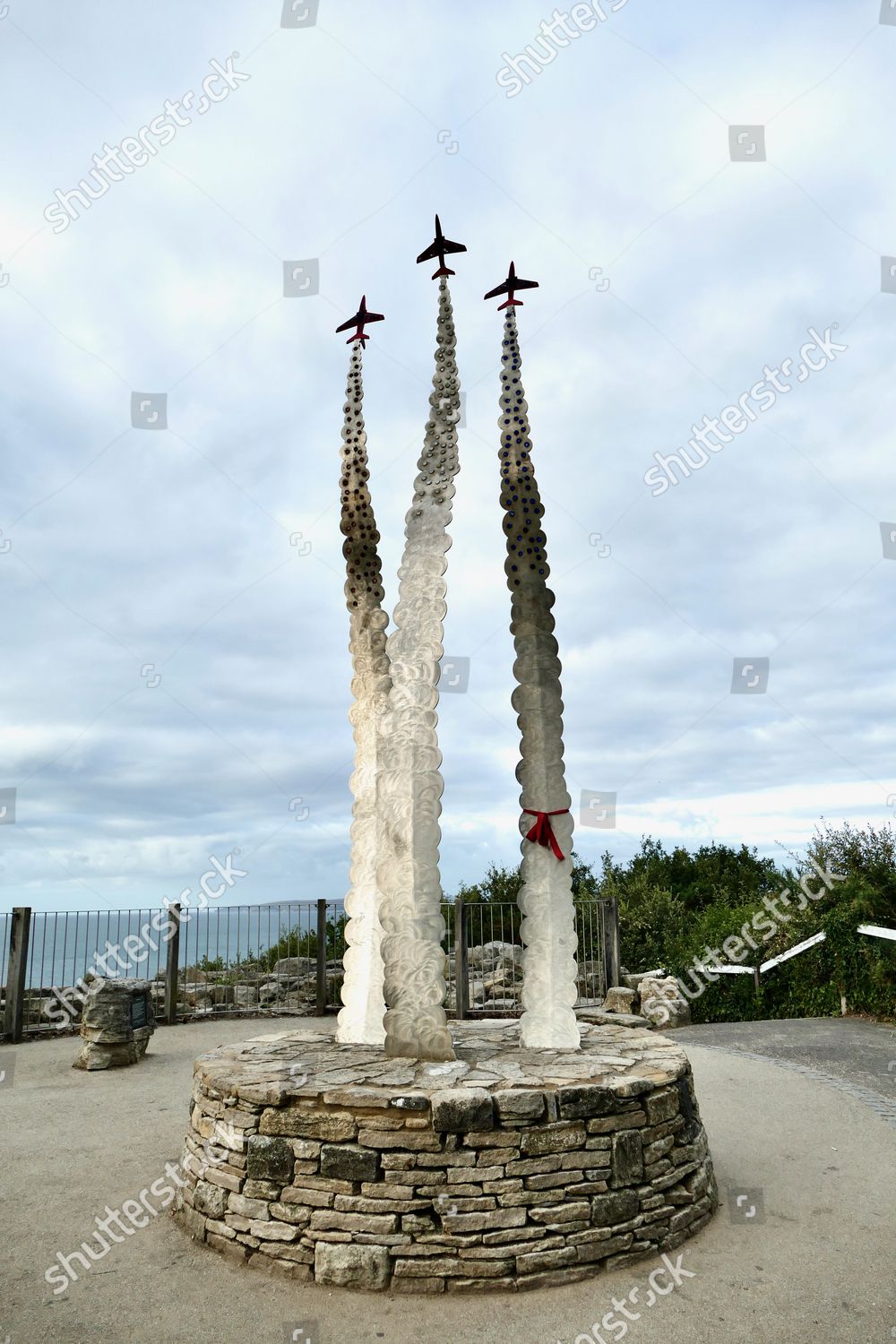 Red Arrows Sculpture Along Seafront Bournemouth Editorial Stock Photo ...