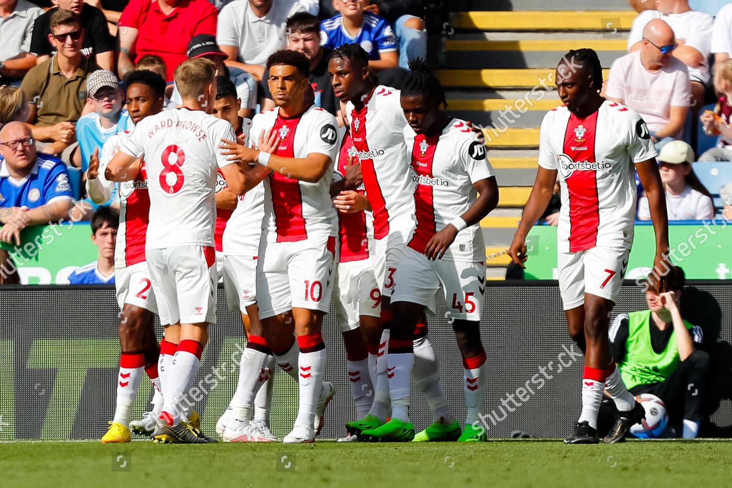 Southampton Players Celebrate Che Adams Goal Editorial Stock Photo ...