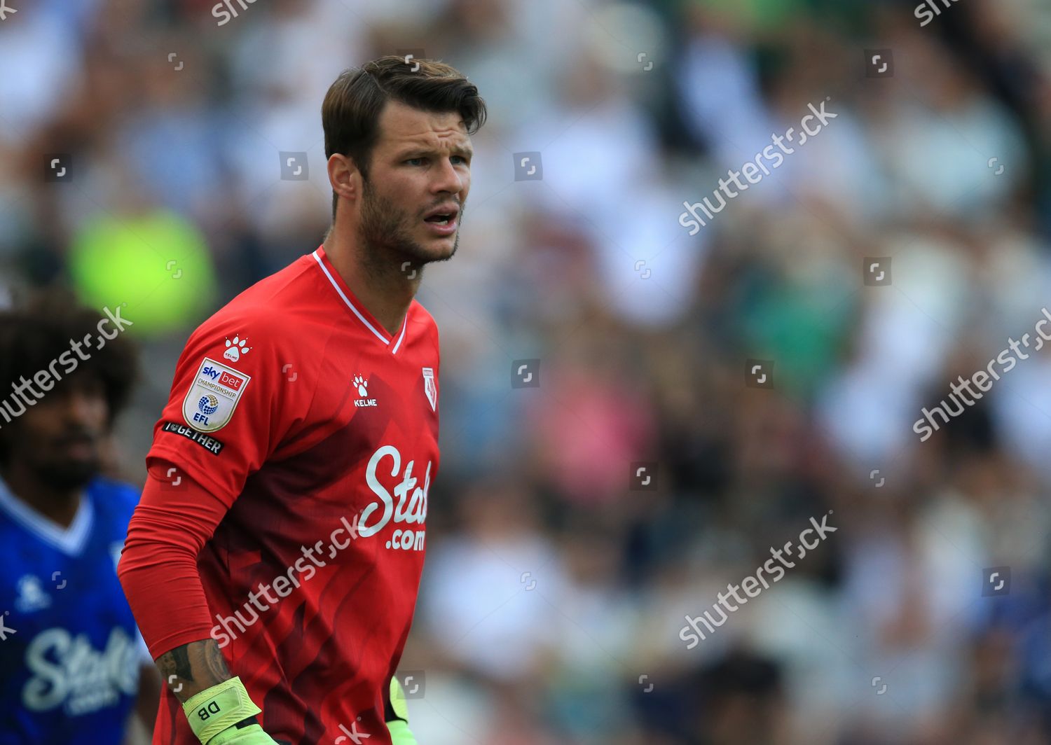 Watford Goalkeeper Daniel Bachmann Deepdale Stadium Editorial Stock ...
