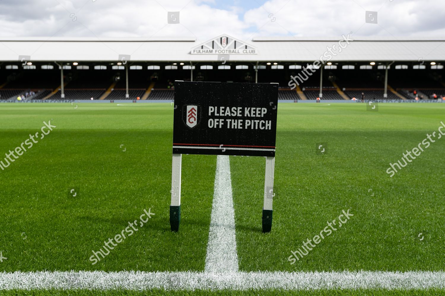 Keep Pitch Sign Seen Inside Stadium Editorial Stock Photo - Stock Image ...