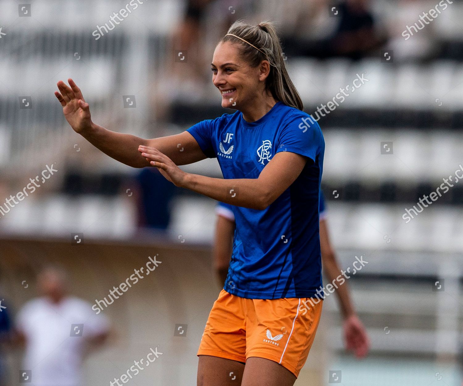 Rangers Womens Goalkeeper Jenna Fife Celebrates Editorial Stock Photo ...