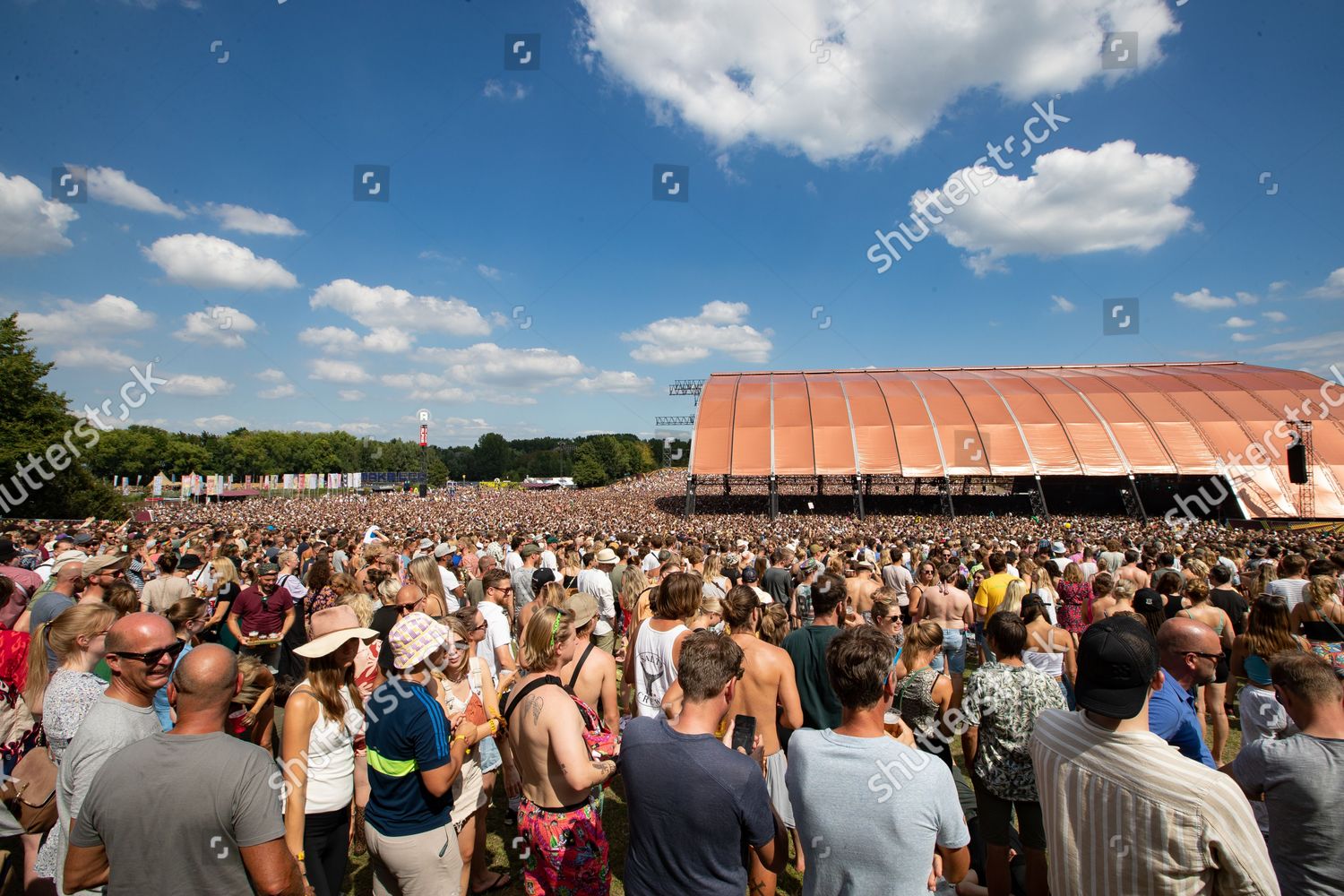 Huge Crowds Alpha Tent During Performance Editorial Stock Photo - Stock ...