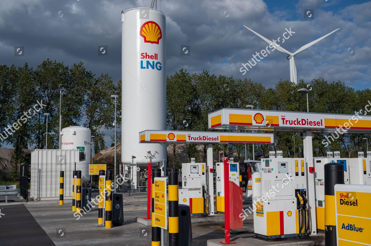 Truck Shell Gent Petrol Station Located Editorial Stock Photo - Stock ...