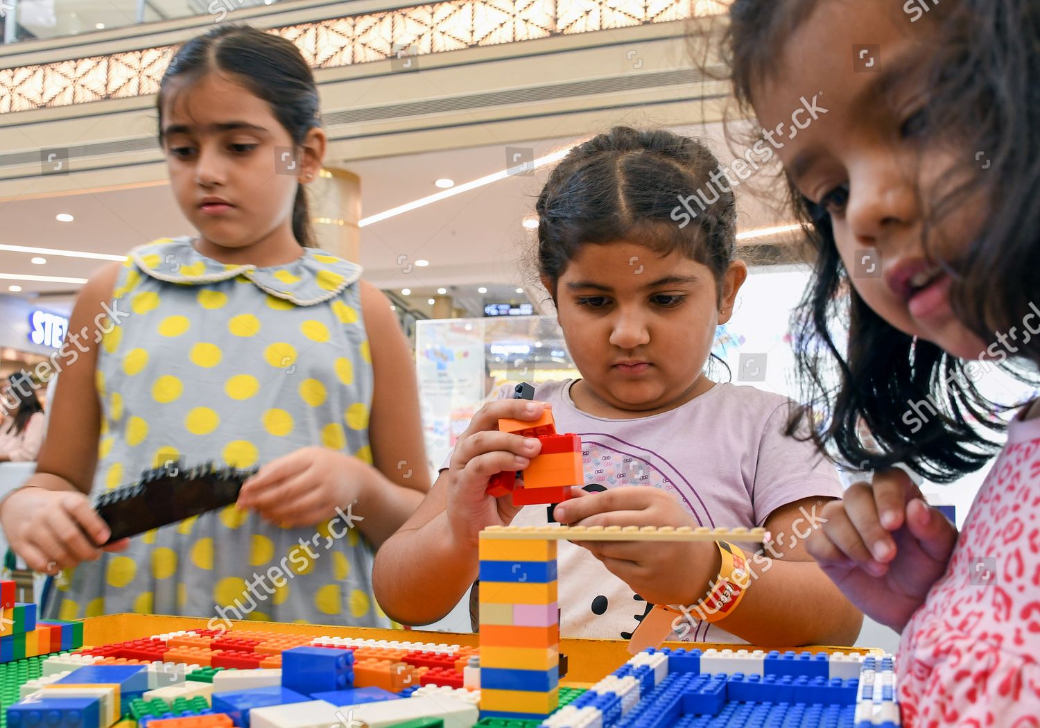 Children Seen Using Lego Blocks Make Editorial Stock Photo - Stock ...