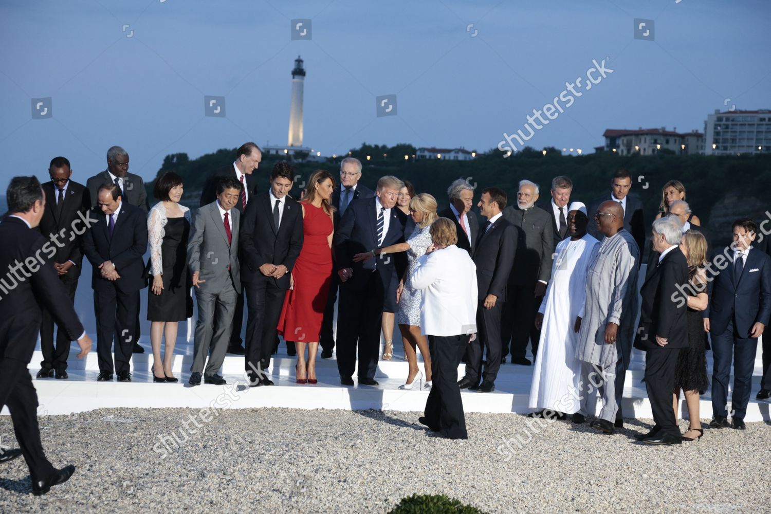G7 Leaders Guests Pose Family Picture Editorial Stock Photo - Stock ...