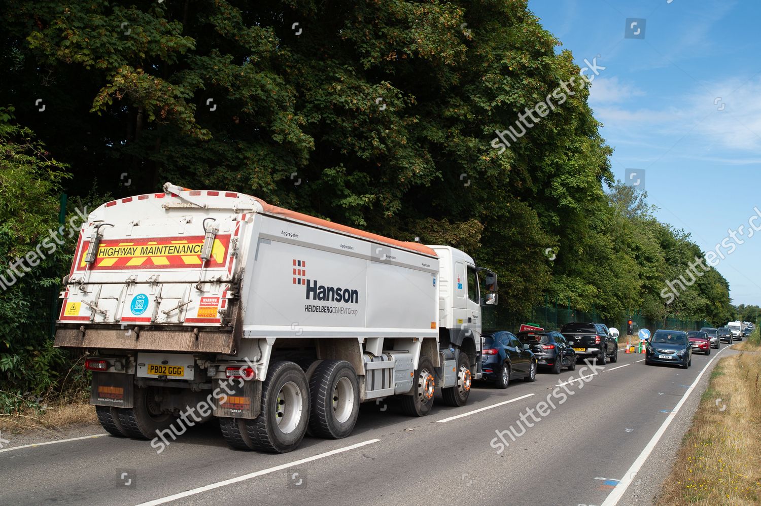 Hanson Hgv Working Hs2 Queuing Traffic Editorial Stock Photo - Stock ...