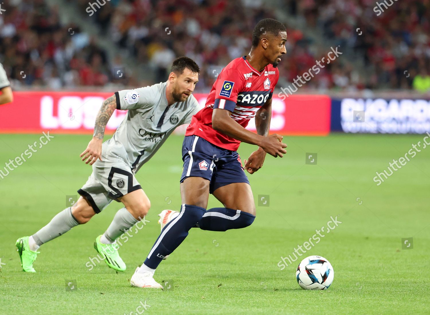 Alexsandro Ribeiro Lille Lionel Messi Psg Editorial Stock Photo - Stock ...